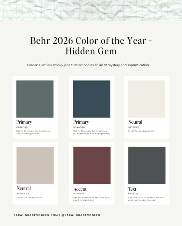 11 Emerging Color Palette Trends You Need in 2026 - sarahgracevogler.com